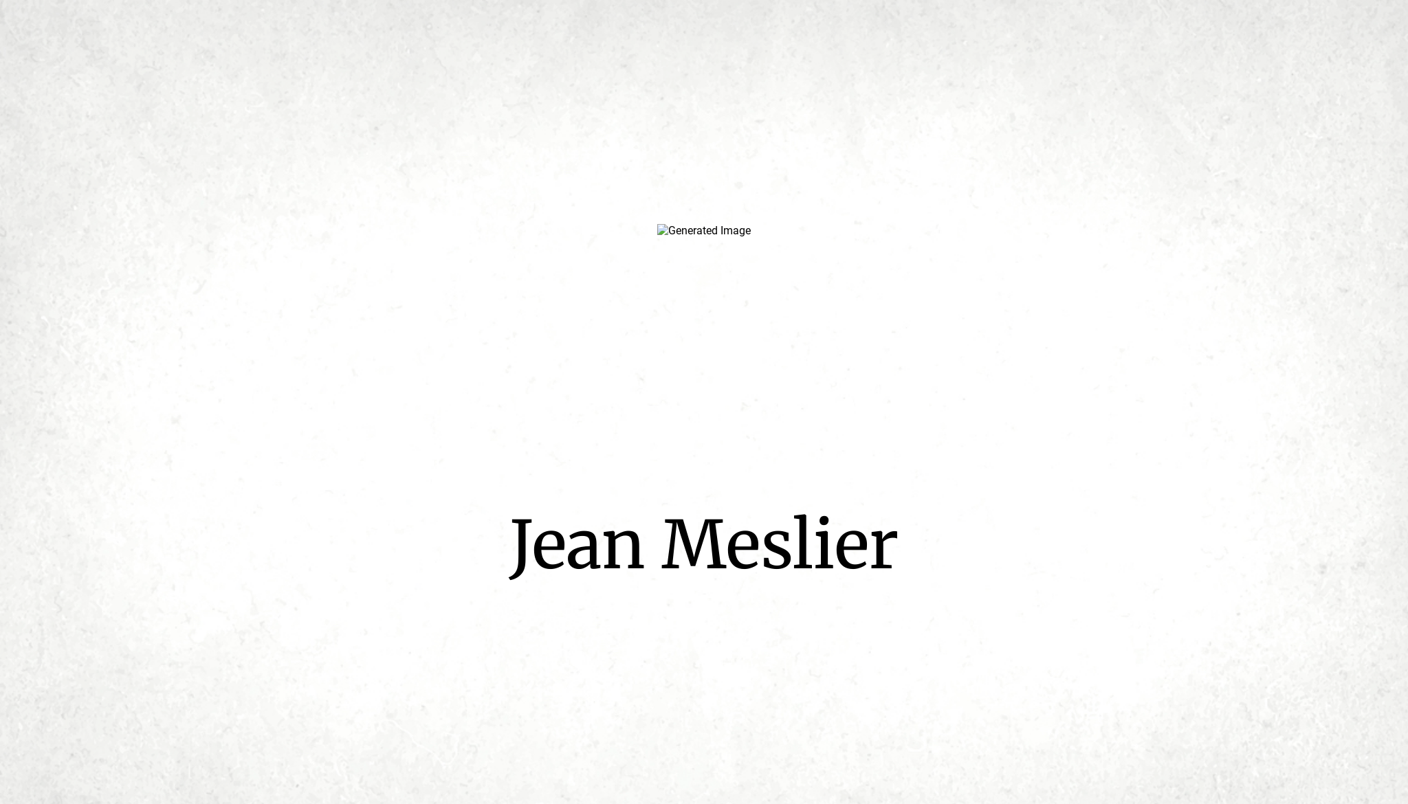 Jean Meslier (autor książki "Testament") - nakanapie.pl